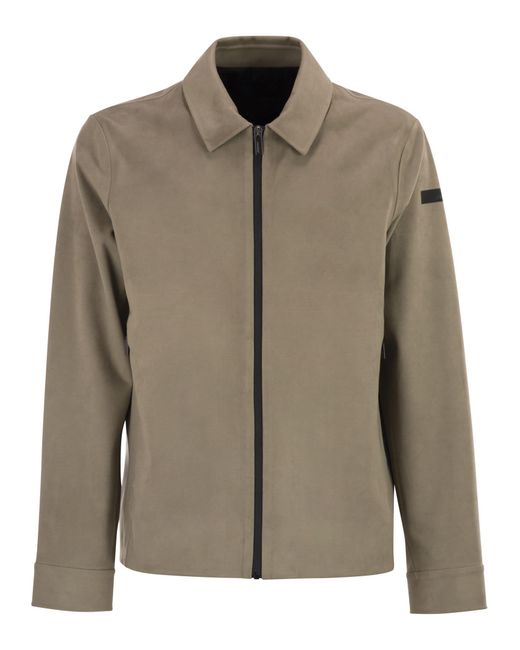 Rrd Eco Suede Jacket With Nubuck Effect in Green for Men | Lyst UK