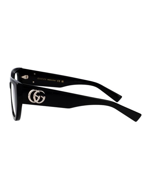 Gucci Transparent Recycled Acetate Glasses in Black | Lyst UK