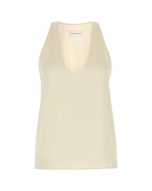 ARMARIUM Bianca Top in Natural | Lyst Canada
