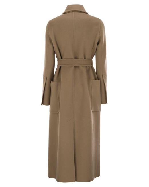 Max Mara Artur Cashmere Dressing Gown Coat in Natural | Lyst