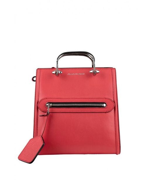 McQueen Alexander Mc Queen The Short Story Handbag in Red | Lyst UK