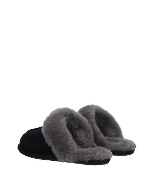 UGG Slippers And Hooves Scuffette Suede in Black for Men | Lyst