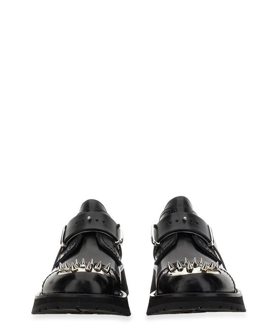 McQueen Alexander Mc Queen Studded Derby Loafer in Black | Lyst UK