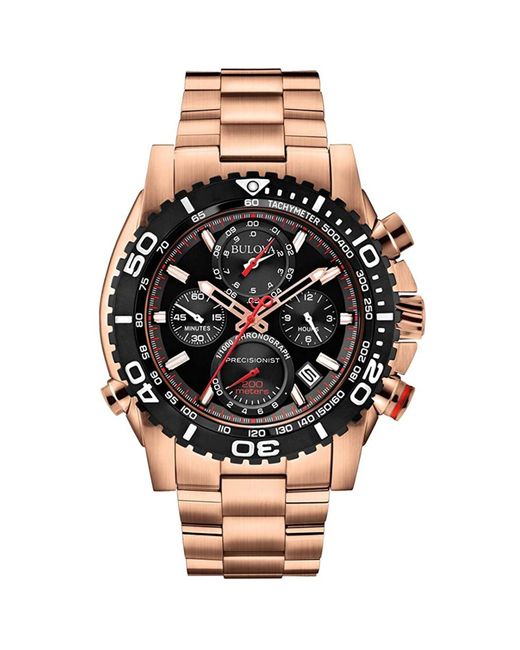 Bulova Copper Watches in Black for Men | Lyst