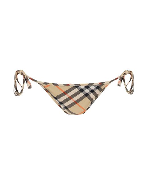 Burberry Ered Checkered Bikini in Metallic | Lyst