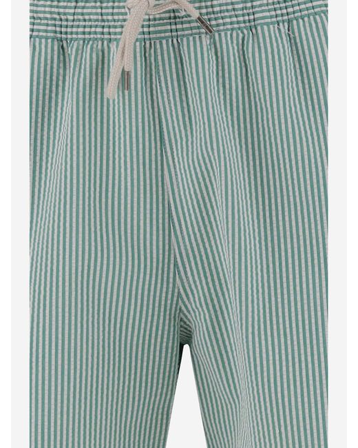 Polo Ralph Lauren Seersucker Swimsuit in Blue for Men | Lyst