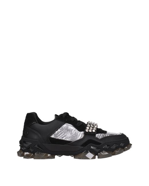 Jimmy Choo Sneakers Fabric in Black for Men | Lyst
