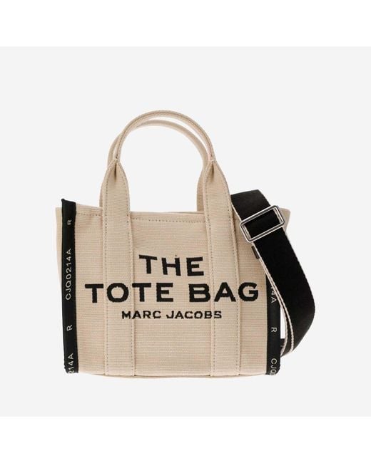 Marc Jacobs The Jacquard Mini Tote Bag in Natural | Lyst