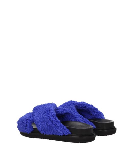 Marni Slippers And Hooves Fabric/Juniper in Blue for Men | Lyst
