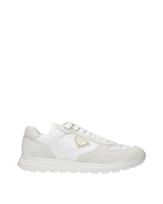 Prada Sneakers/Light Fabric in White | Lyst UK