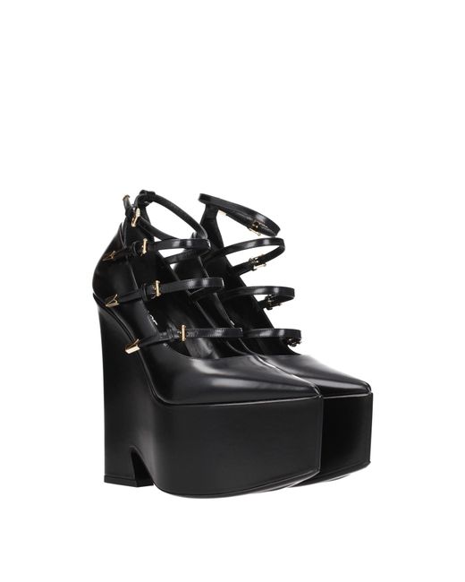 Versace Décolleté Skin in Black | Lyst