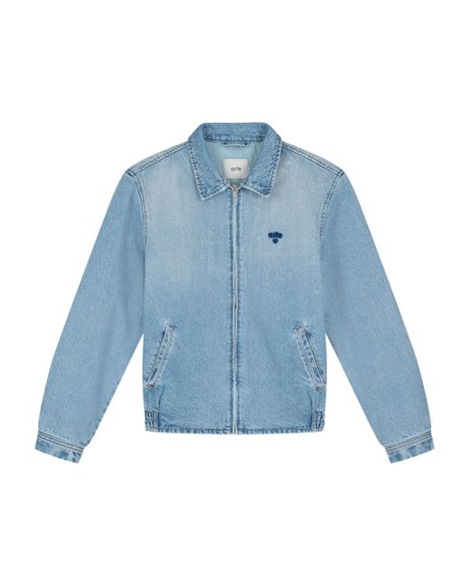 Arte' Heart Logo Jacket in Blue | Lyst UK