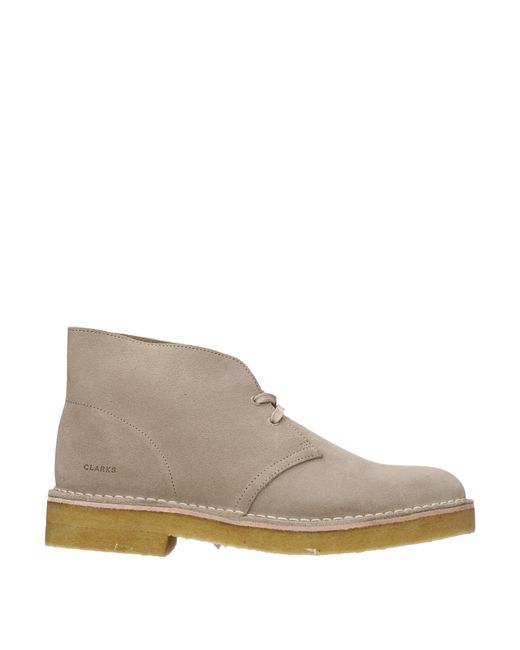 Clarks Boots Suede/Sand in Gray for Men | Lyst