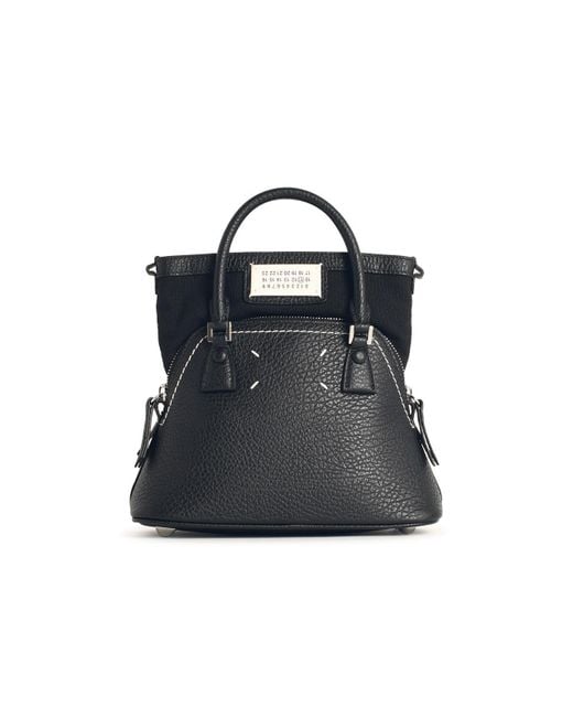 Maison Margiela Micro '5 Ac' Lear Bag in Black | Lyst UK