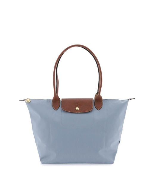 Longchamp Le Pliage Original L Shoulder Bag in Blue | Lyst
