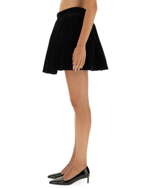 Patou Mini Bloomer Effect Skirt in Black | Lyst UK