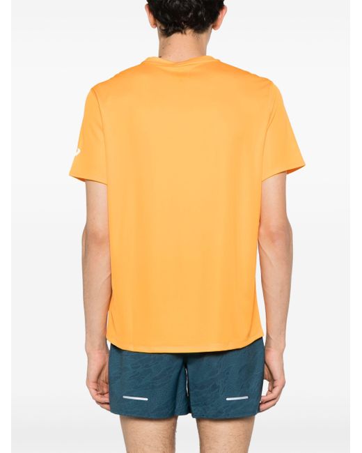 Asics Fujitrail Logo Ss Top in Orange | Lyst
