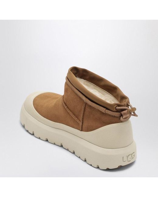 UGG Chestnut Classic Ultra Mini Weather Hybrid Boots in Brown for Men ...