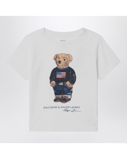 Polo Ralph Lauren Polo Bear T Shirt In White For Men Lyst Uk 3357