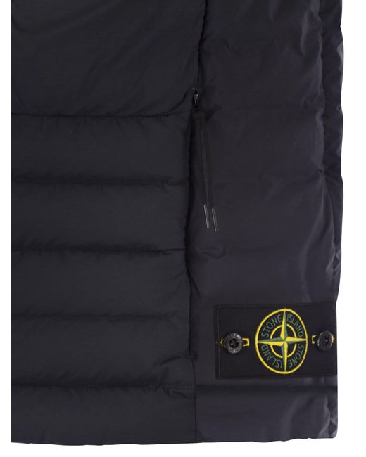 Stone Island Down Vest With Seamless Channels And Drip Protection in ...