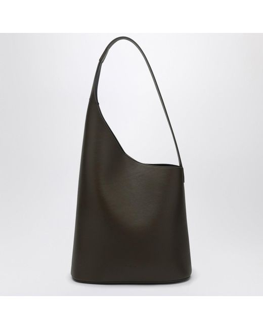 Aesther Ekme Kaki Leather Lune Tote Bag in Black | Lyst