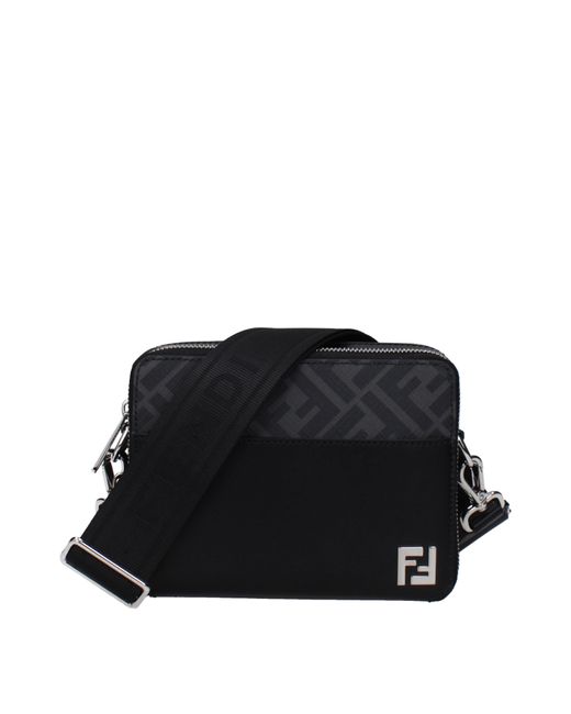 Fendi Shoulder Bags Camera Case Fabric in Black for Men | Lyst