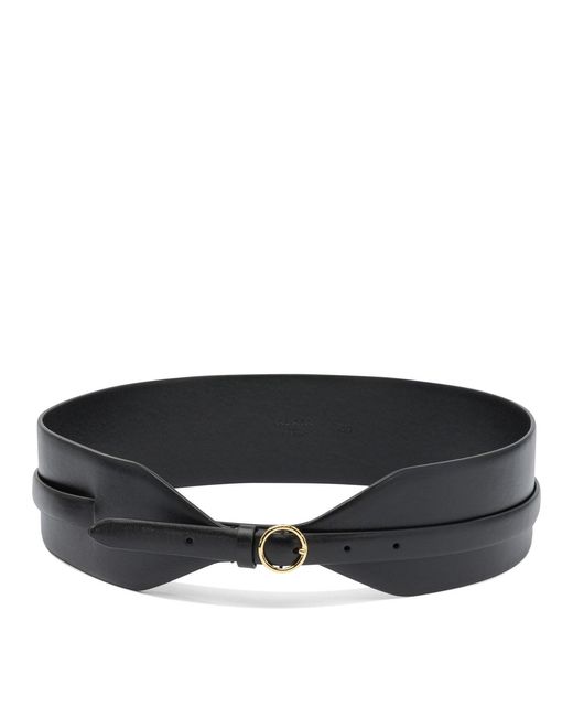 Alaïa Wide Double Leather Belt in Black | Lyst UK
