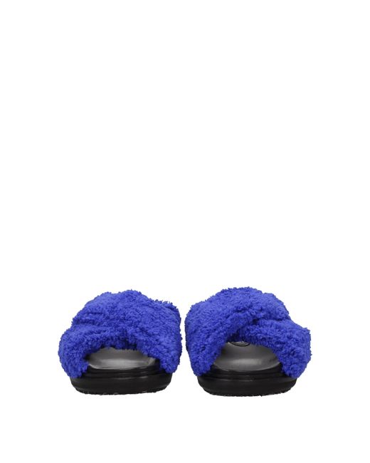 Marni Slippers And Hooves Fabric/Juniper in Blue for Men | Lyst