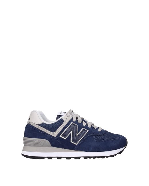 New Balance Sneakers Suede/Denim in Blue | Lyst
