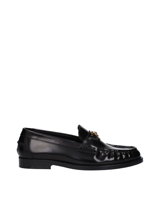Versace Mocassini Skin in Black | Lyst