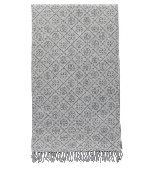 Tory Burch Scarves in Grey | Lyst UK