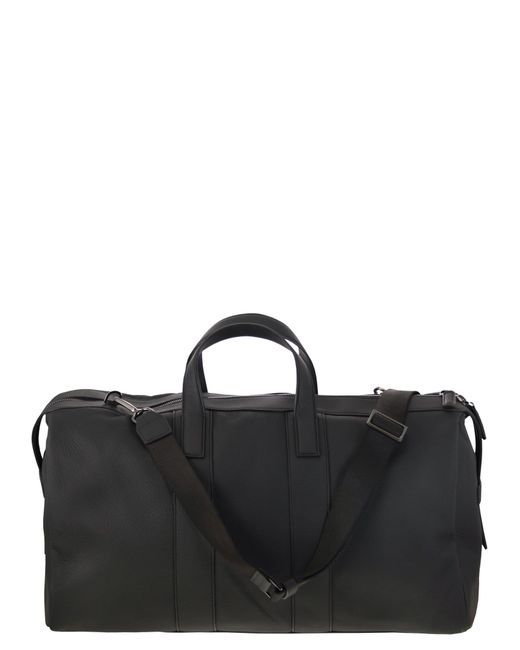 Kiton Deerskin Duffle Bag in Black for Men | Lyst
