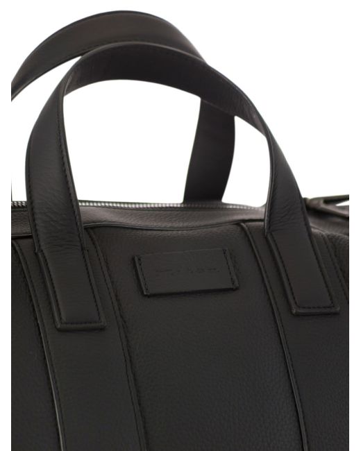 Kiton Deerskin Duffle Bag in Black for Men | Lyst