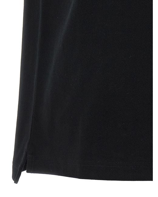 Gucci Logo Embroidery Polo Shirt in Black | Lyst UK