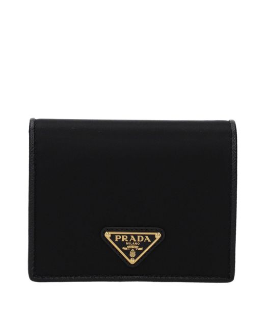 Prada Wallets Fabric in Black for Men | Lyst