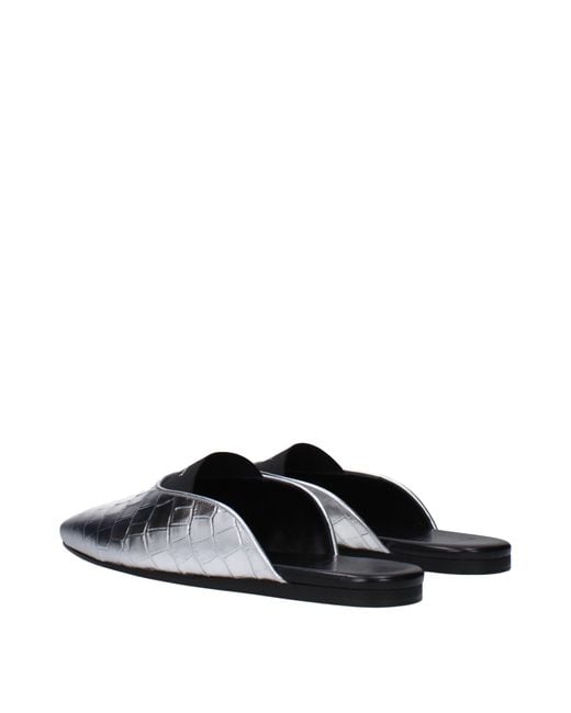Givenchy Slippers And Hooves Dune Leather in Gray for Men | Lyst