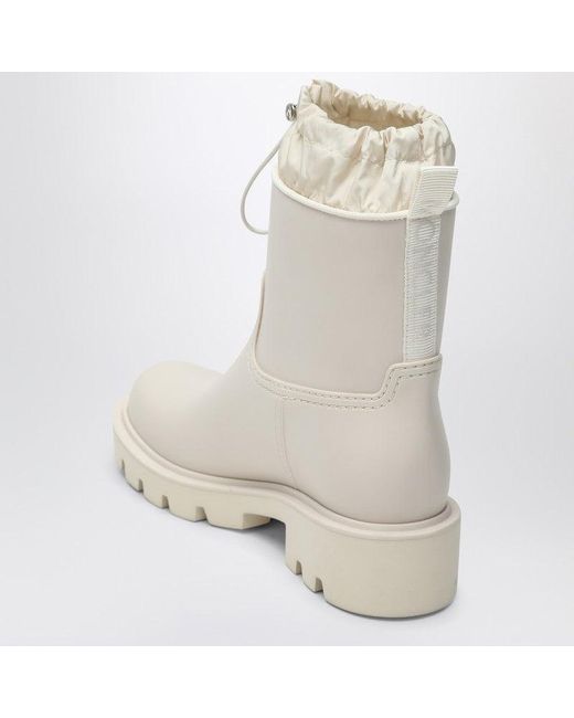 Moncler Kickstream Rain Boot in Natural | Lyst
