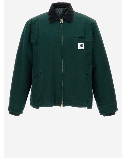 Sacai X Carhartt Wip Utility Jacket in Green | Lyst