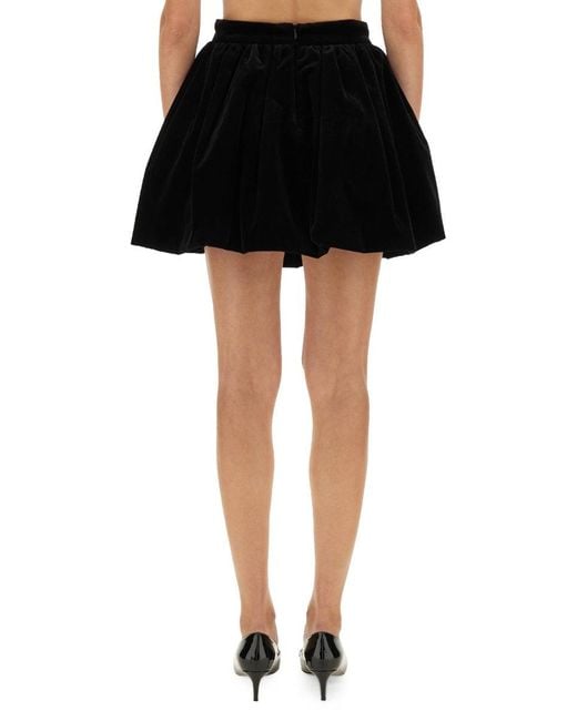 Patou Mini Bloomer Effect Skirt in Black | Lyst UK