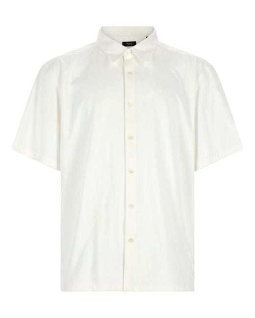 Theory Camicia "Irving" in White for Men | Lyst Canada