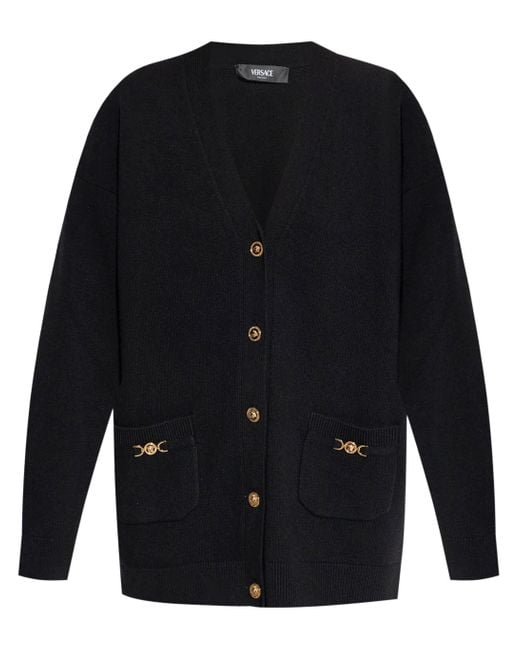 Versace Oversize Cardigan in Blue for Men | Lyst