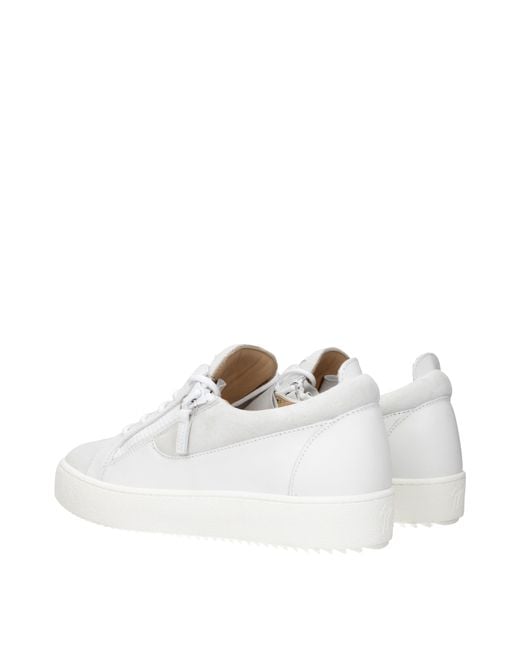 Giuseppe Zanotti Sneakers/Light Leather in White for Men | Lyst UK