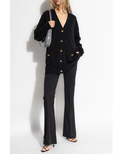Versace Oversize Cardigan in Blue for Men | Lyst