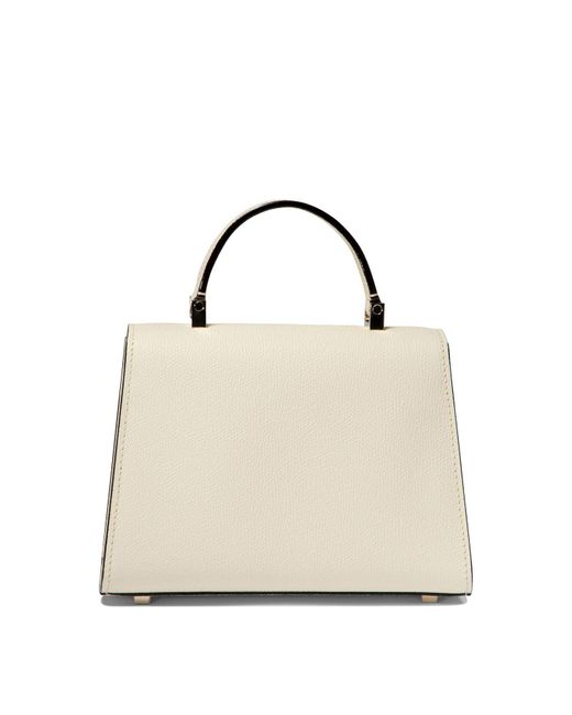 Valextra Iside Micro Crossbody Bags in Natural | Lyst