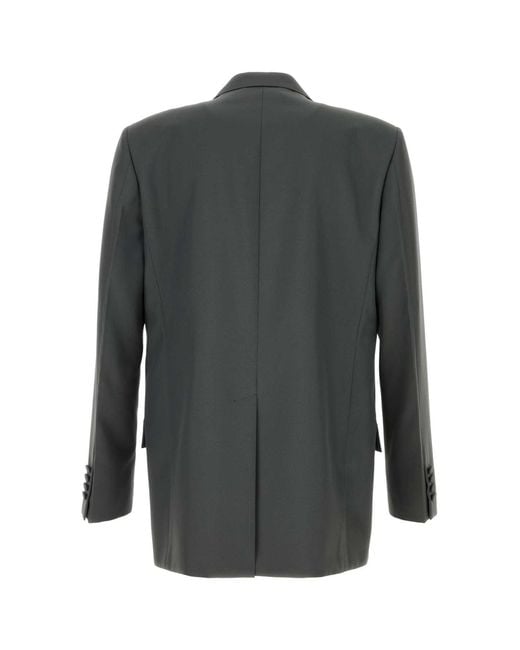 Gucci Graphite Panama Blazer in Black for Men | Lyst UK