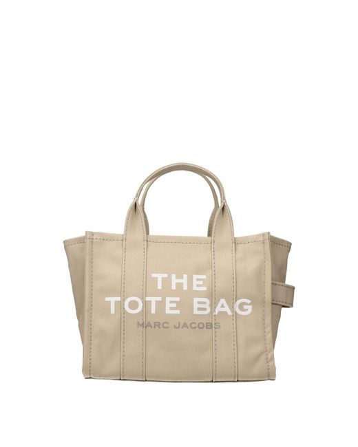 Marc Jacobs Hand Bags The Tote Bag Fabric/Light Sand in Metallic | Lyst