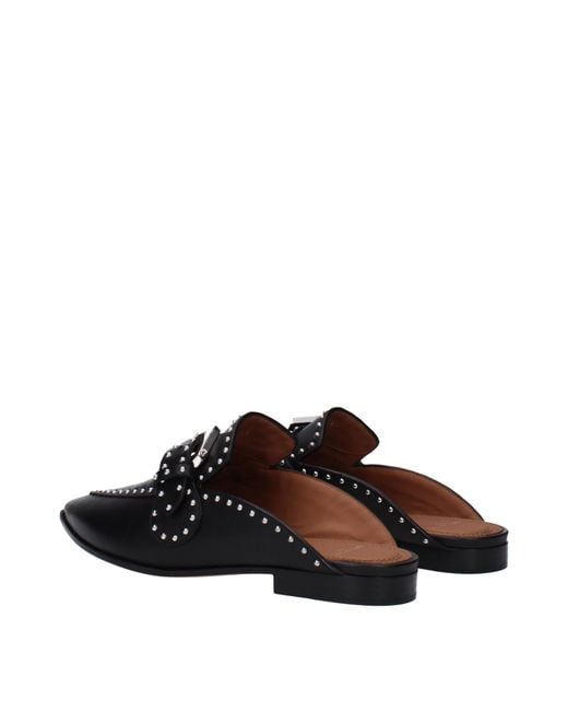 Givenchy Slippers And Hooves Leather in Black for Men | Lyst