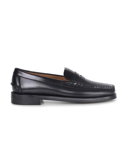 Sebago Moccasin "Classic Dan" Made Of Leather in Black | Lyst UK