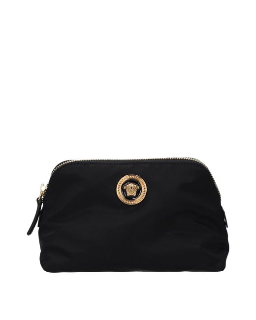 Versace Beauty Case Donna Fabric in Black | Lyst UK
