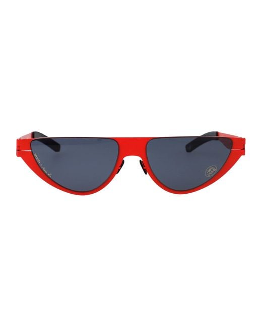 Mykita Geometrical Sunglasses Kitt 372 in Blue | Lyst UK